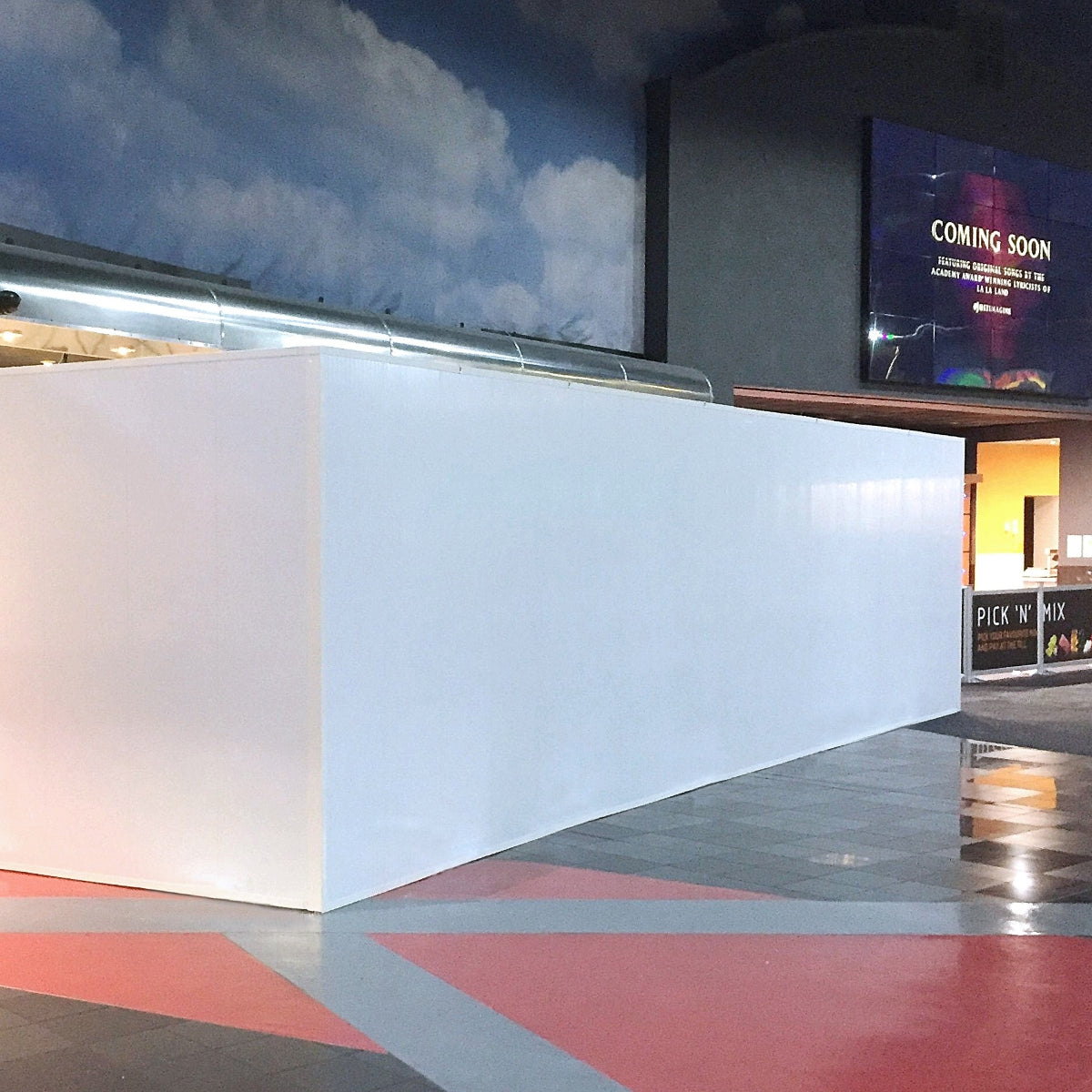 Indoor Hoarding Reusable Temporary Modular System | Hoarding Warehouse