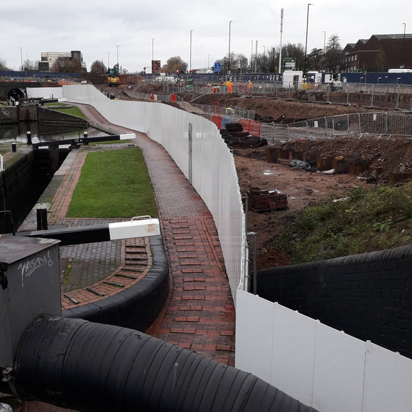 Temporary Reusable PVC Hoarding Panels | Hoarding Warehouse